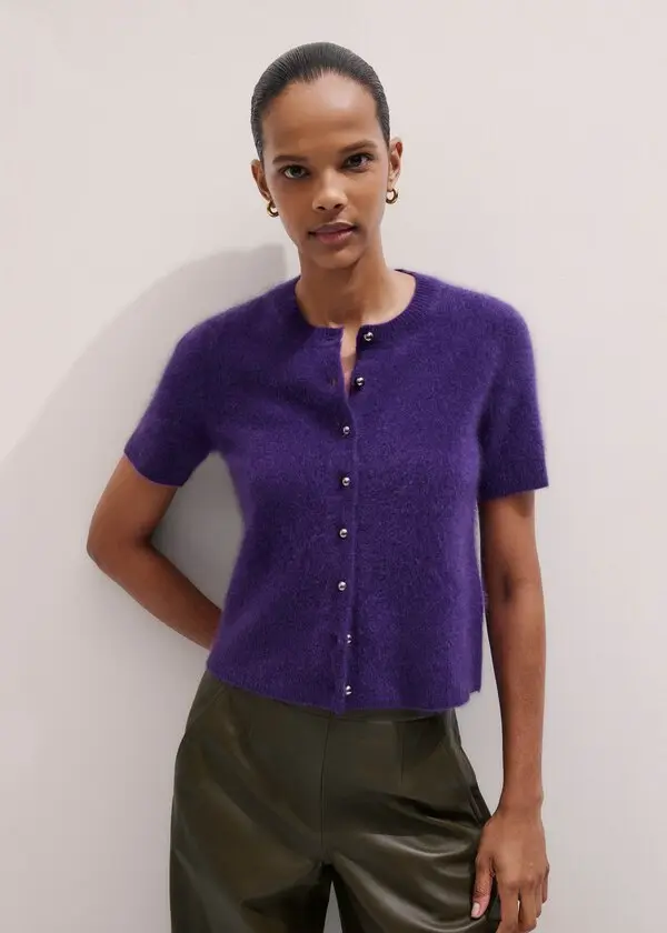 ME+EM Brushed Cashmere Knit Tee