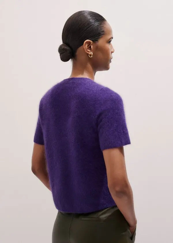 ME+EM Brushed Cashmere Knit Tee