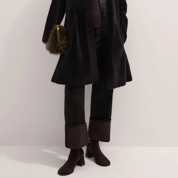 ME+EM Silk Satin Button Down Blouse With Tie