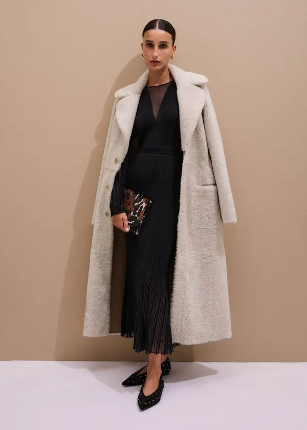 ME+EM Sheer Knit Maxi Dress