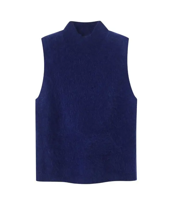 ME+EM Slim Knit Vest - Bright Evening Blue