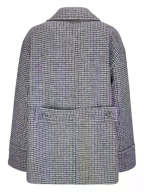 Calvin Klein Houndstooth Pea Coat