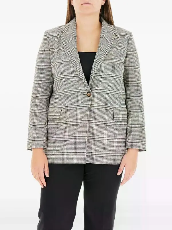 ELENA MIRO` Checked Blazer