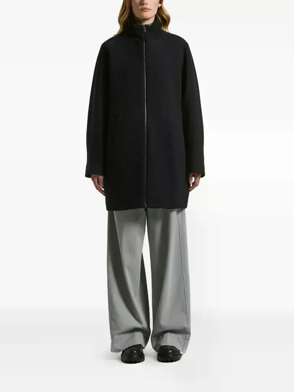 Peserico Drop-shoulder Funnel-neck Coat
