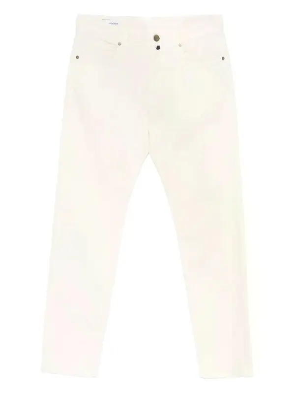 Incotex Straight-leg Corduroy Trousers - White