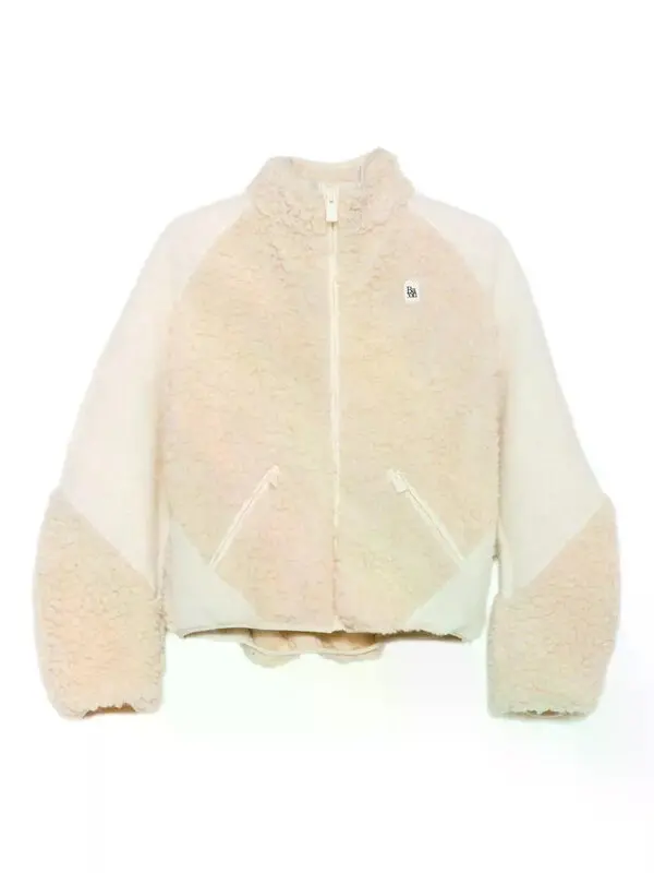 Bacon Logo-patch Faux Fur Coat