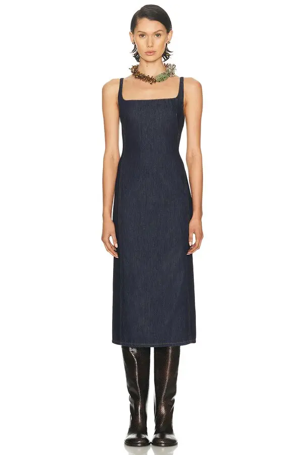 Dries Van Noten Debano Denim Dress - Indigo