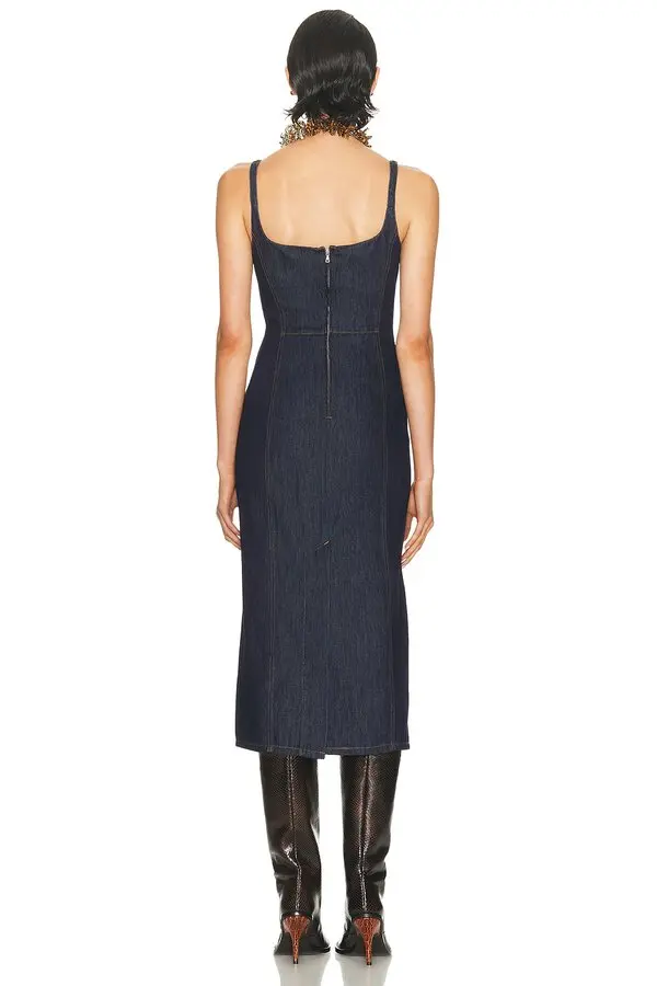 Dries Van Noten Debano Denim Dress - Indigo