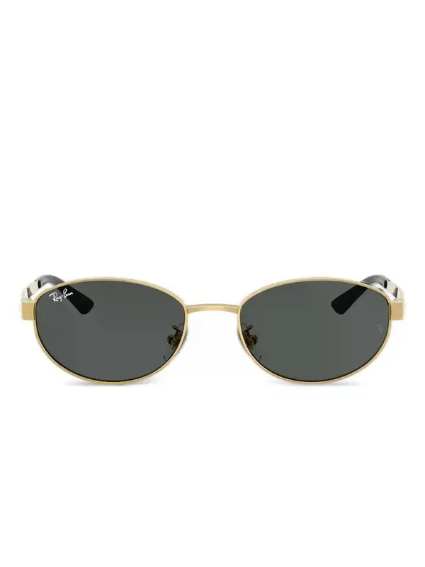 Ray-ban Oval-frame Sunglasses - Gold