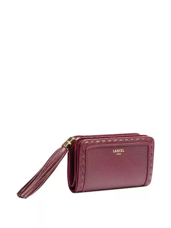 LANCEL Tassel-embellished Bi-fold Wallet - Red
