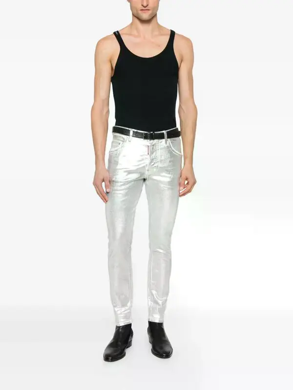 Dsquared2 Metallic-finish Jeans
