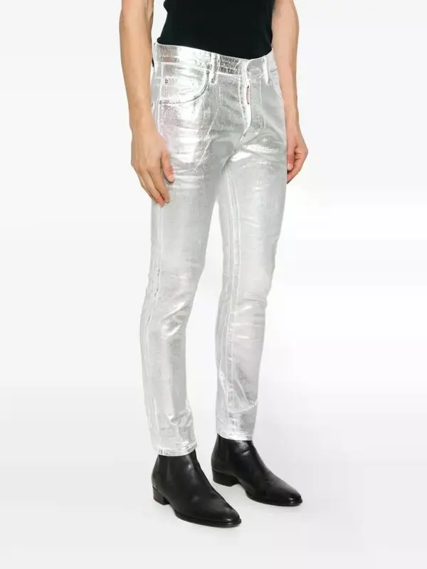 Dsquared2 Metallic-finish Jeans