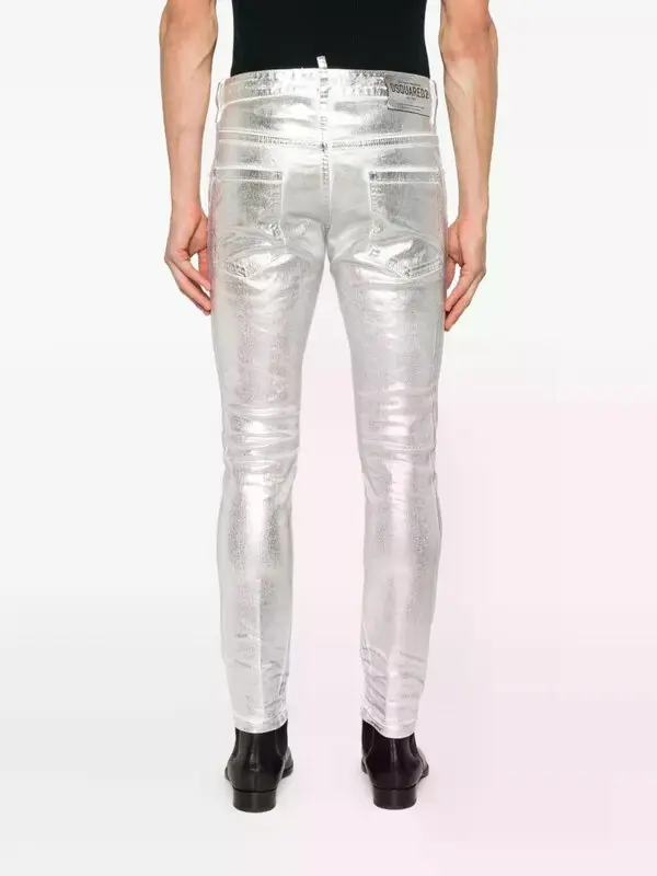 Dsquared2 Metallic-finish Jeans