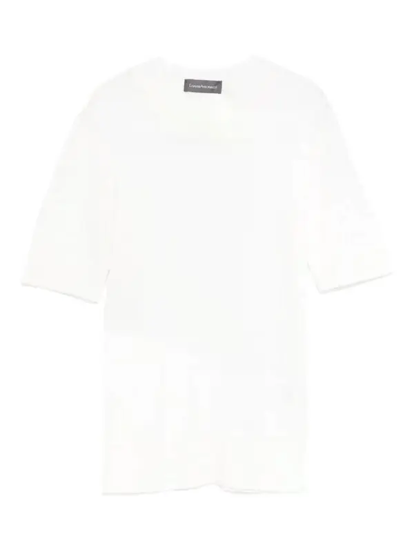 Lorena Antoniazzi Fine-knit T-shirt - White