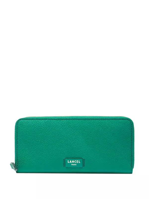 LANCEL Zip-around Leather Wallet - Green