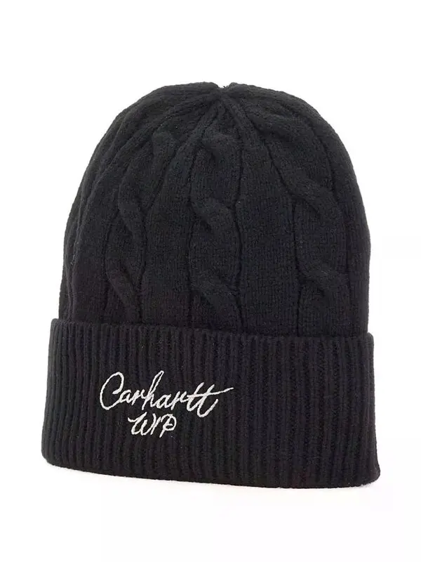 Carhartt Work In Progress Cable Knit Beanie - Black