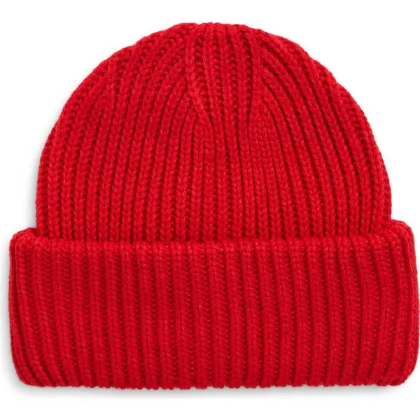 Treasure & Bond Classic Knit Cuffed Beanie - Cherry Red