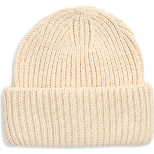 Treasure & Bond Classic Knit Cuffed Beanie - Ivory