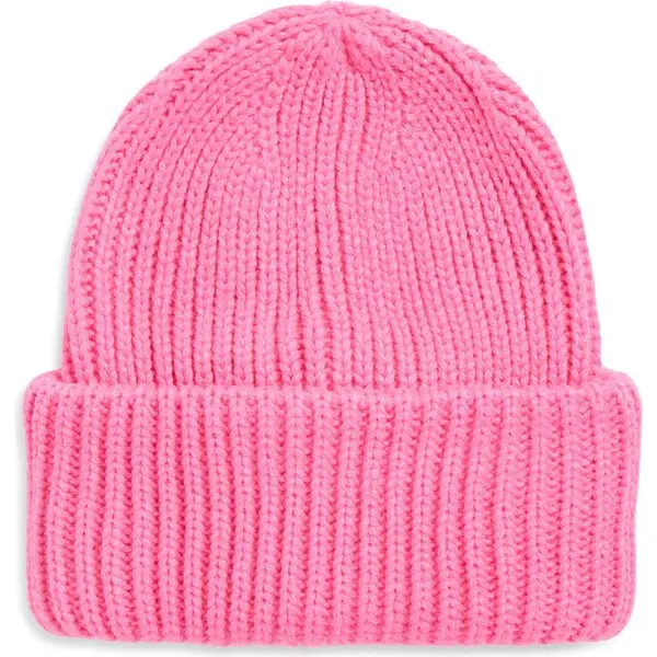 Treasure & Bond Classic Knit Cuffed Beanie - Pink Surprise