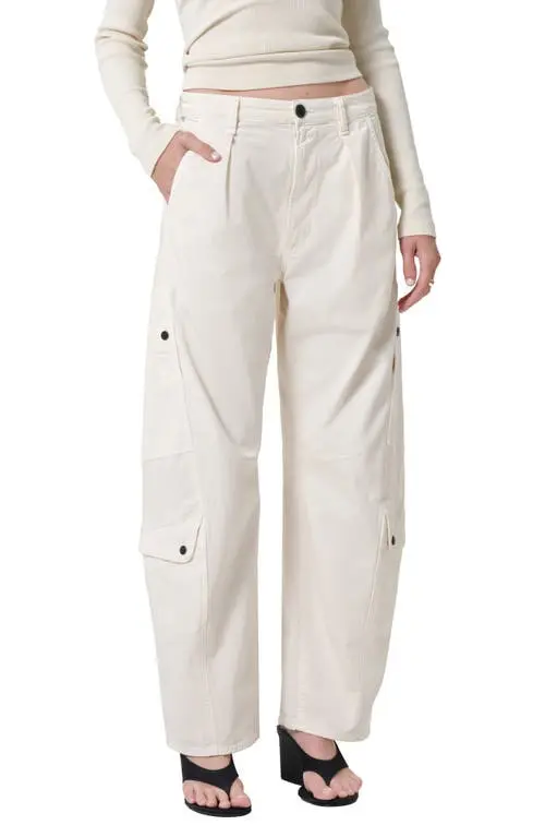 Citizens Of Humanity Flight Barrel Leg Cargo Pants - Plaster Cream