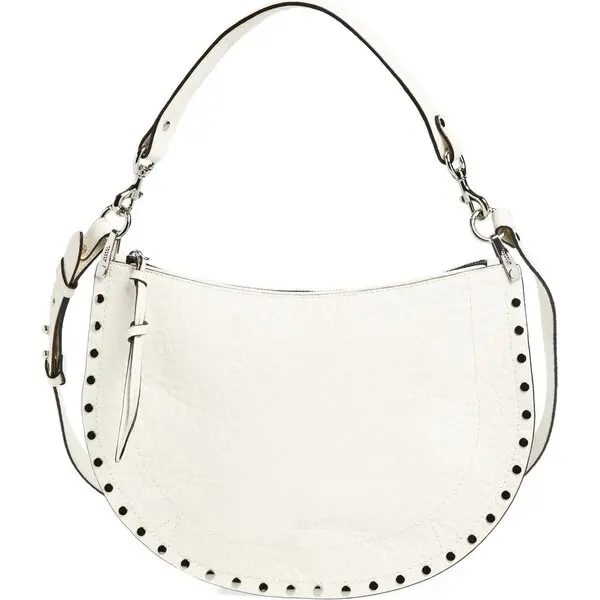 Isabel Marant Oskan Soft Leather Shoulder Bag - Chalk