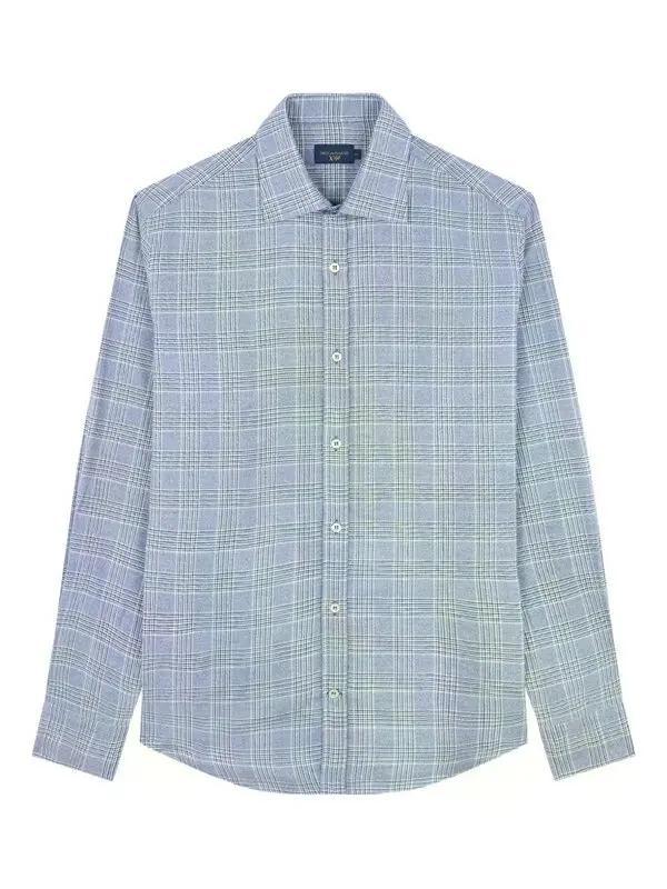 Paul & Shark Checkered Cotton Shirt - Blue