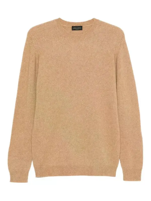 ROBERTO COLLINA Round-neck Sweater - Brown