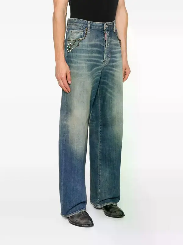 Dsquared2 Stud Embellished Jeans