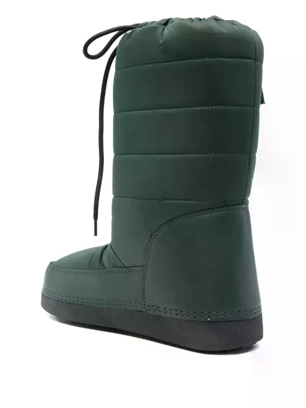Moschino Heart Stud Quilted Snow Boots