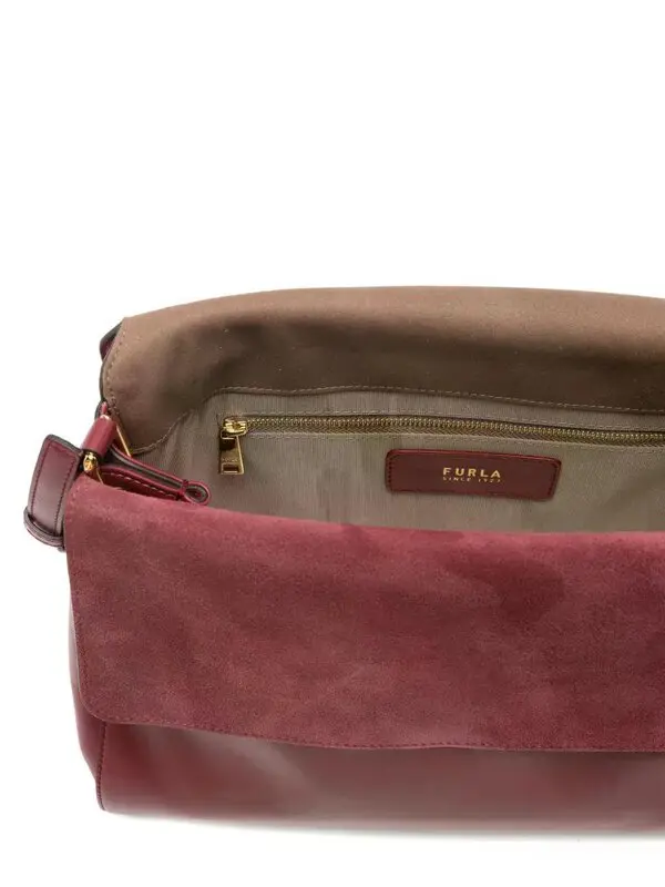Furla Medium Domus Leather Shoulder Bag
