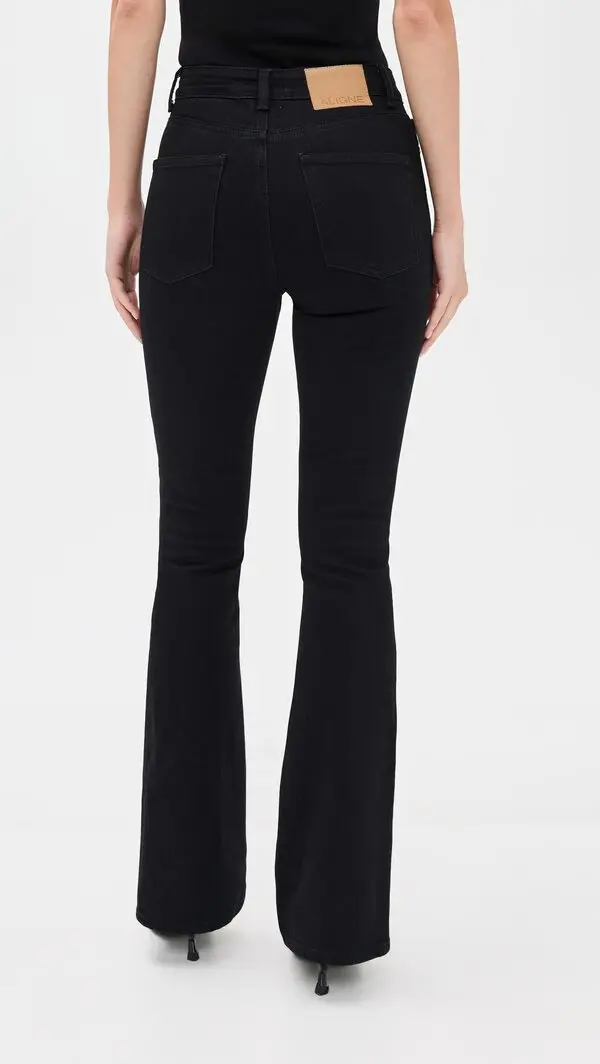 ALIGNE Mid-rise Slim Flare Jeans