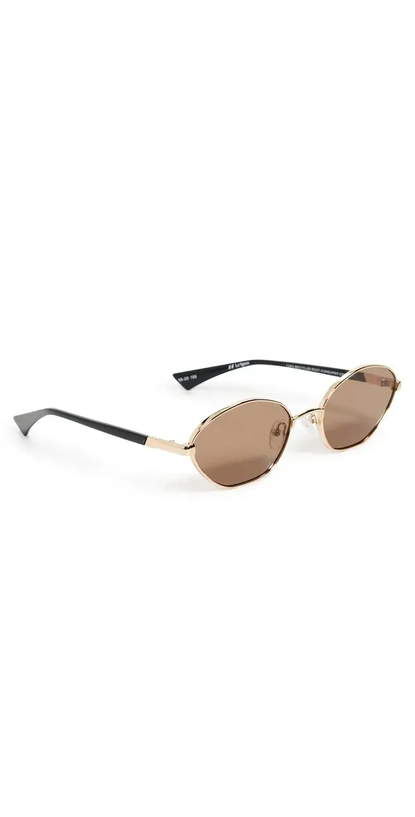 Le Specs Le Bebe Oval Sunglasses - Gold
