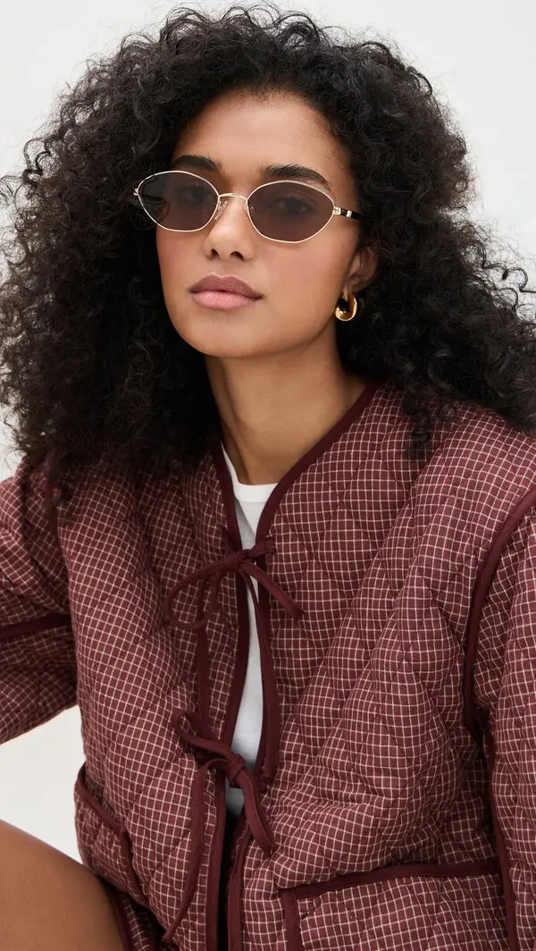 Le Specs Le Bebe Oval Sunglasses