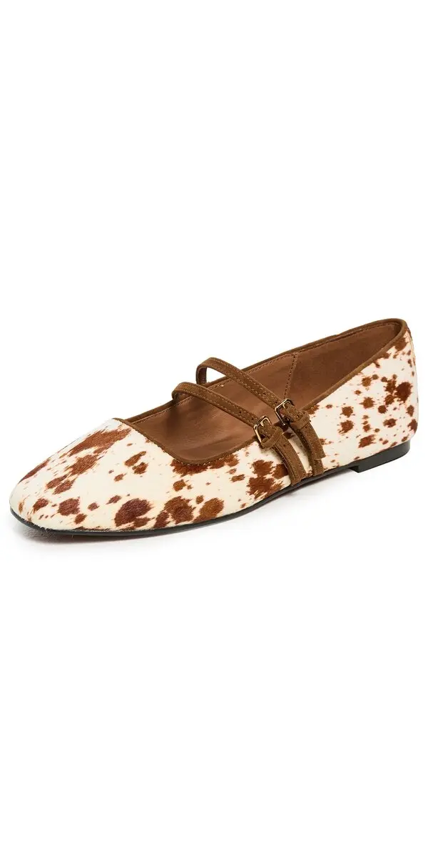 Madewell Greta Double Strap Flats - Russet Multi