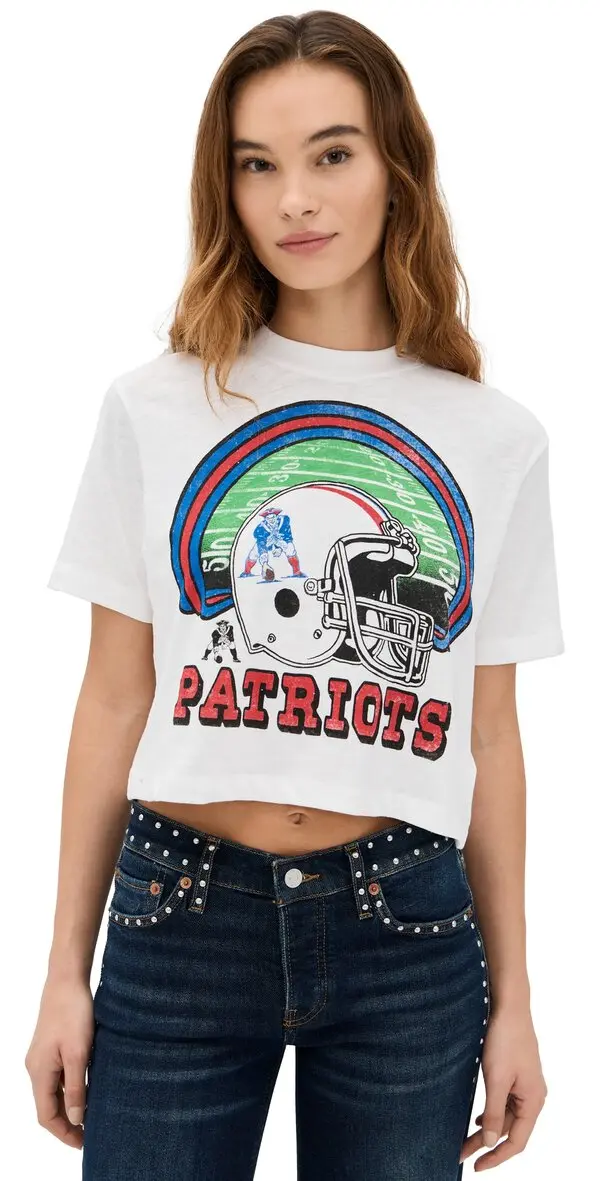 Junk Food Patriots Graphic Crop Tee