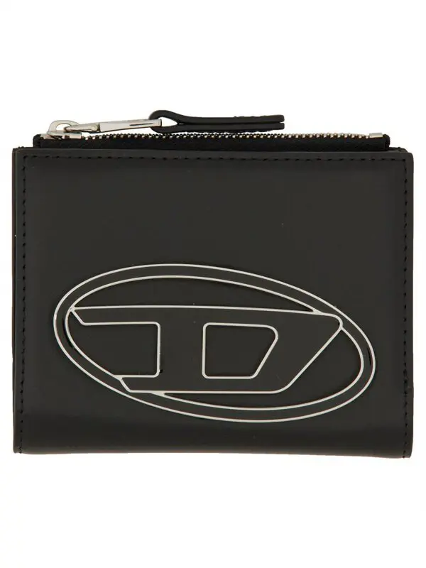Diesel Logo Wallet - Black
