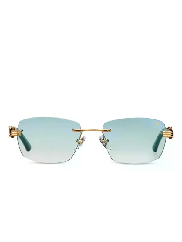 VINTAGE FRAMES COMPANY Bal Harbour Rimless Sunglasses - Gold