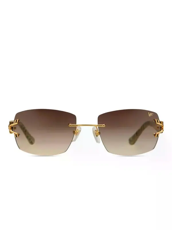 VINTAGE FRAMES COMPANY Bal Harbour Rimless Sunglasses - Gold