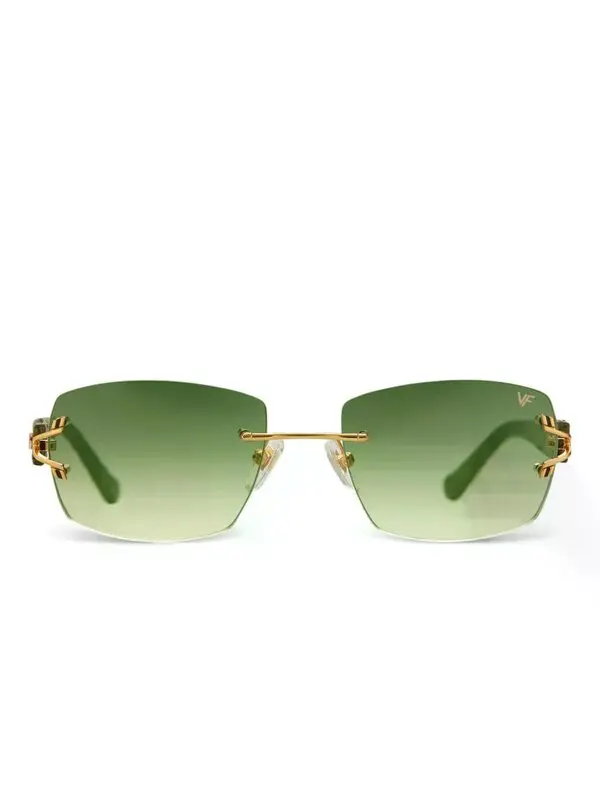 VINTAGE FRAMES COMPANY Bal Harbour Rimless Sunglasses - Gold