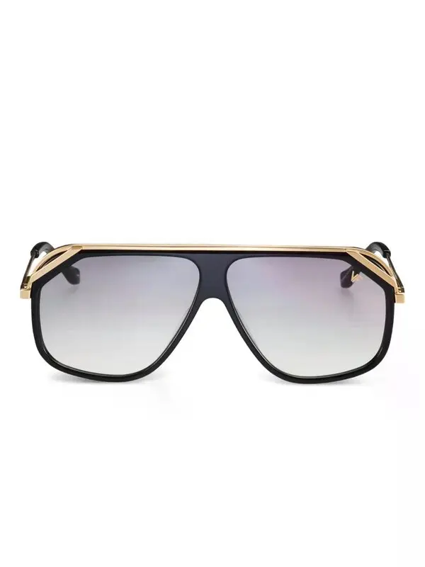 VINTAGE FRAMES COMPANY Eastwood Pilot-frame Sunglasses - Black