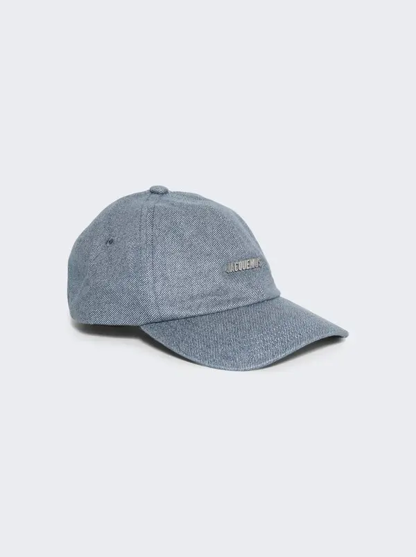 Jacquemus Gadjo Denim Baseball Cap - Blue