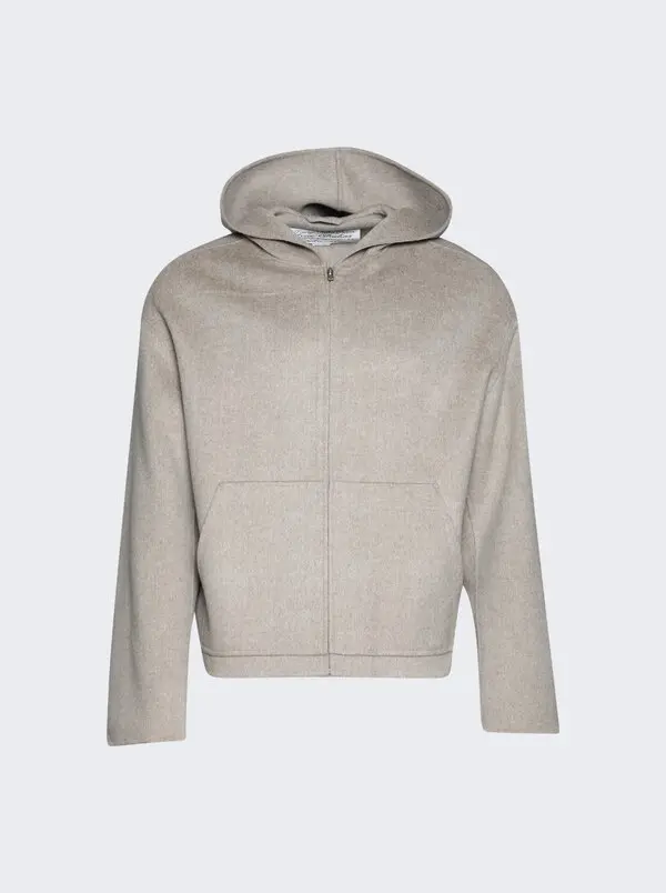 Acne Studios Hooded Cashmere Blend Jacket - Beige