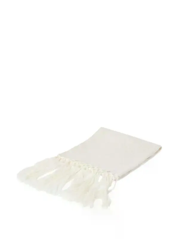 Brunello Cucinelli Chevron Fringe Towel
