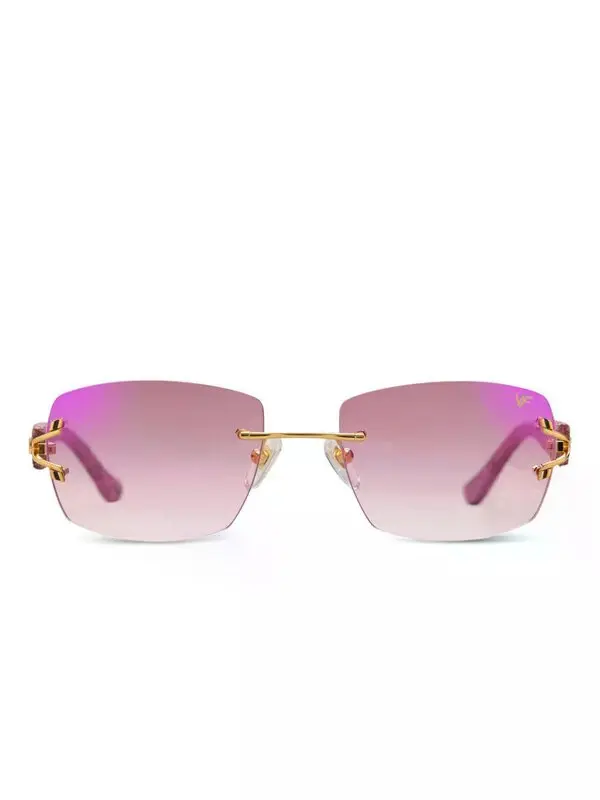 VINTAGE FRAMES COMPANY Bal Harbour Rimless Sunglasses - Gold
