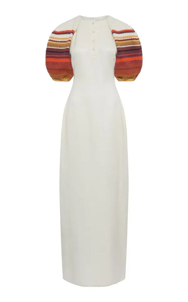 Gabriela Hearst Nomo Linen Maxi Dress - Ivory