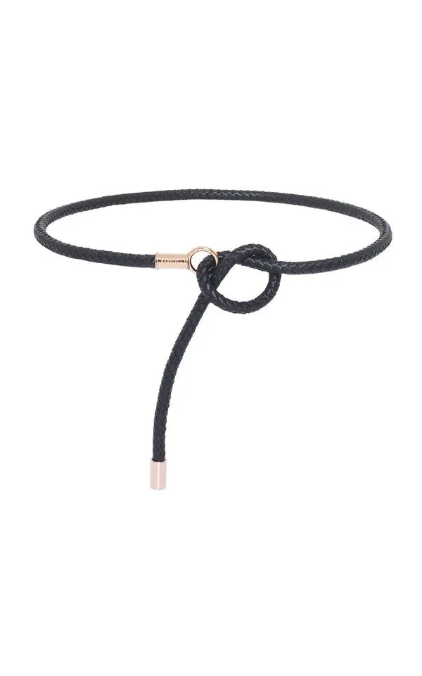 Gabriela Hearst Rope Leather Belt - Black