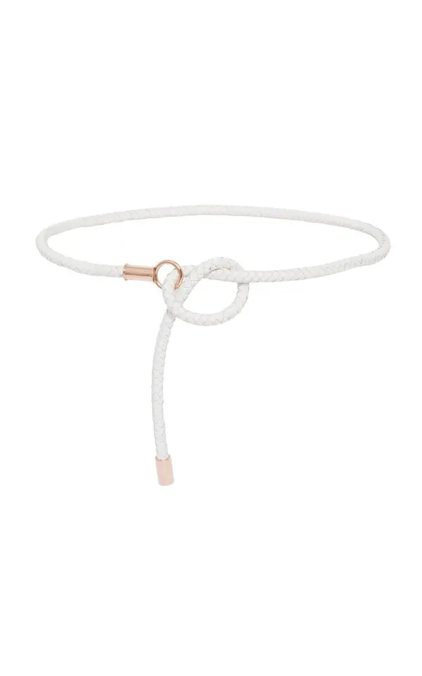 Gabriela Hearst Rope Leather Belt - Ivory
