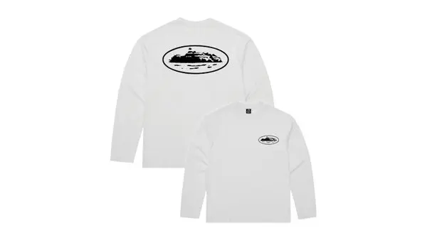 CORTEIZ Og Island Long Sleeve Tee Shirt - White