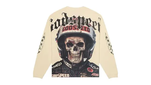GODSPEED Crash Out Long Sleeve T-shirt - Bone
