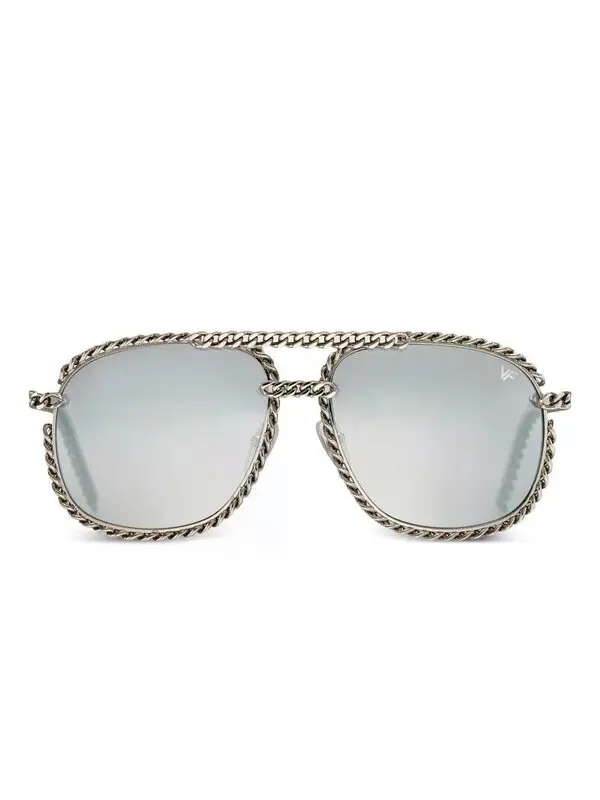 VINTAGE FRAMES COMPANY Snatch Full Cuban Edition Sunglasses - Silver